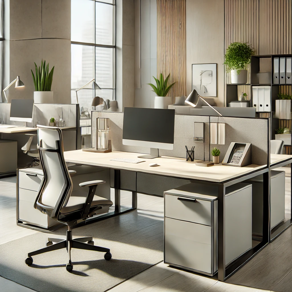Modern office workstation with sleek - Moko Modular: Office Furniture ...